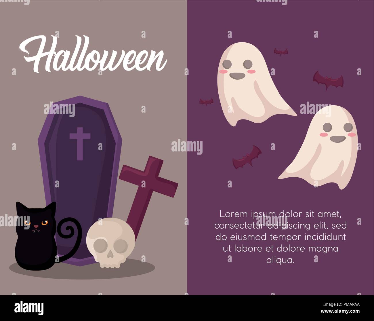 infographic of halloween celebration concept with over colorful ...