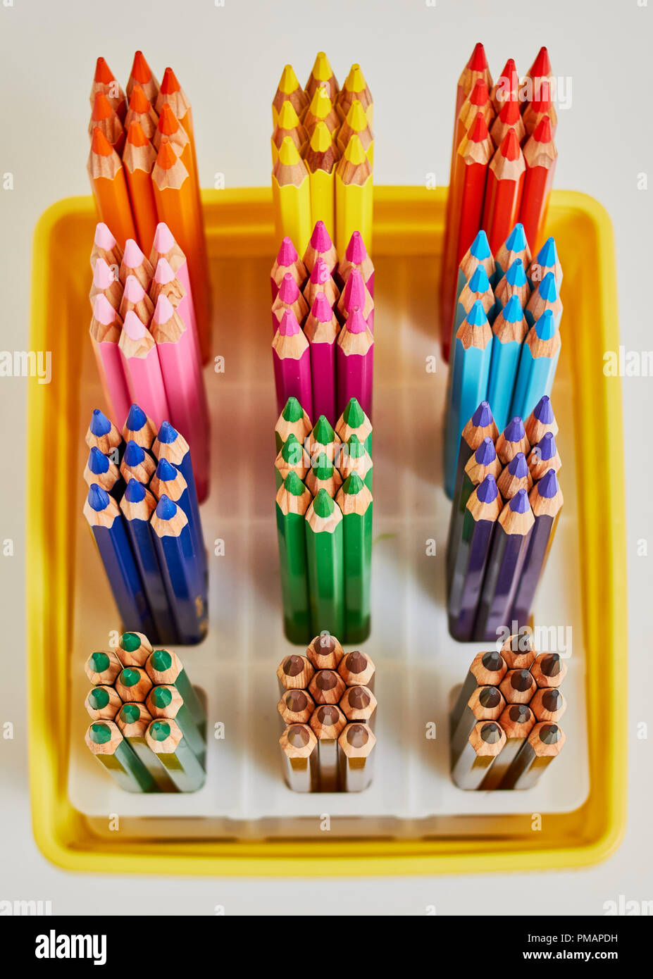wood color pencils Stock Photo - Alamy