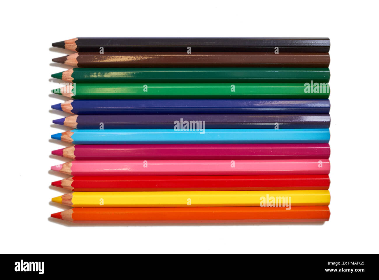 wood color pencils Stock Photo - Alamy