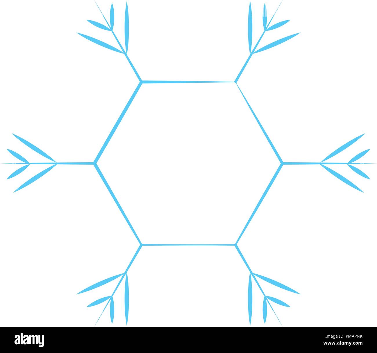 cute blue snowflake Stock Vector Image & Art - Alamy
