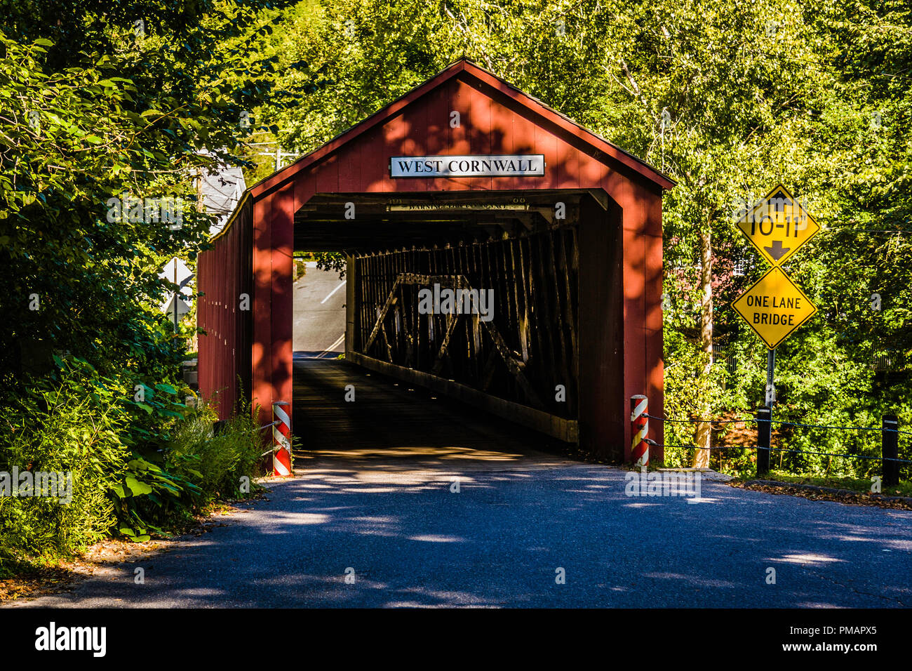 Covered Bridge West Cornwall, Connecticut, USA Stock Photo - Alamy