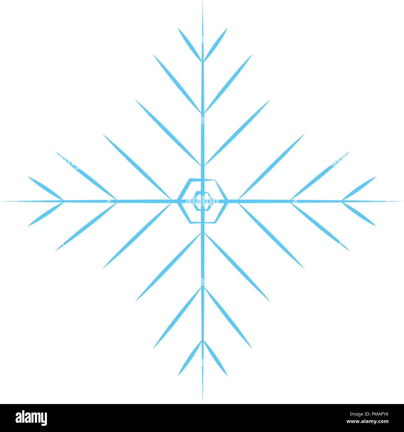 cute blue snowflake Stock Vector Image & Art - Alamy