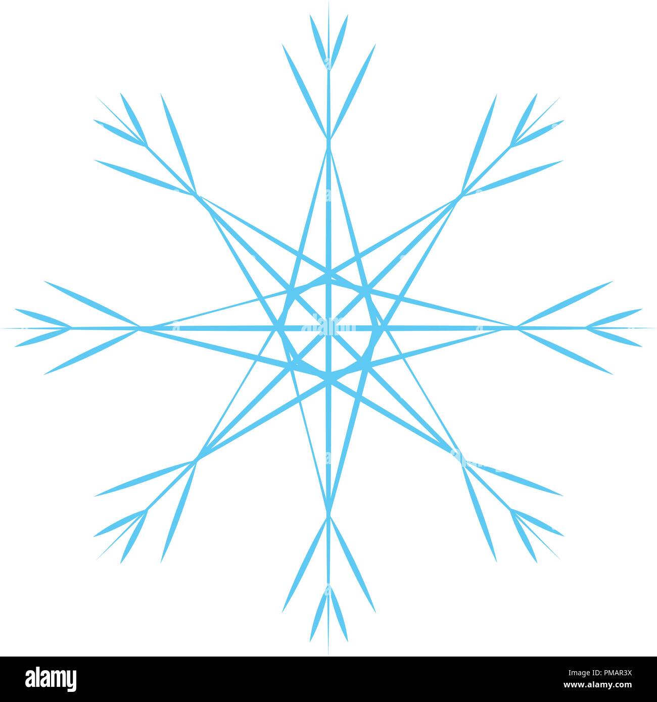 cute blue snowflake Stock Vector Image & Art - Alamy