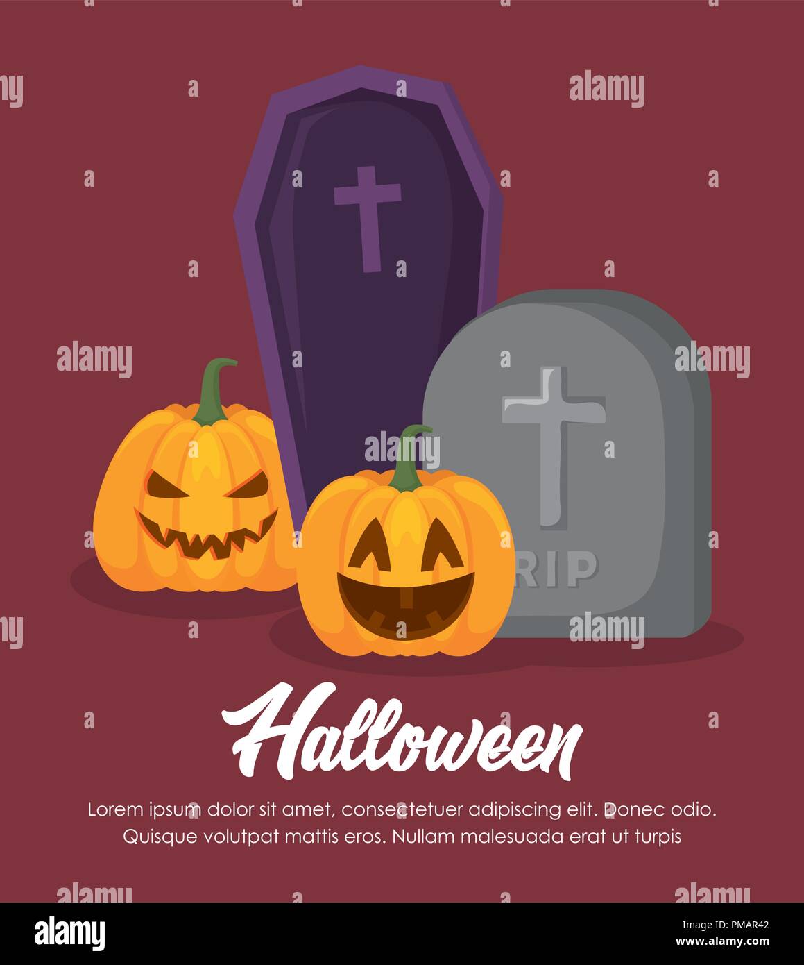 infographic of halloween concept over red background, colorful design ...