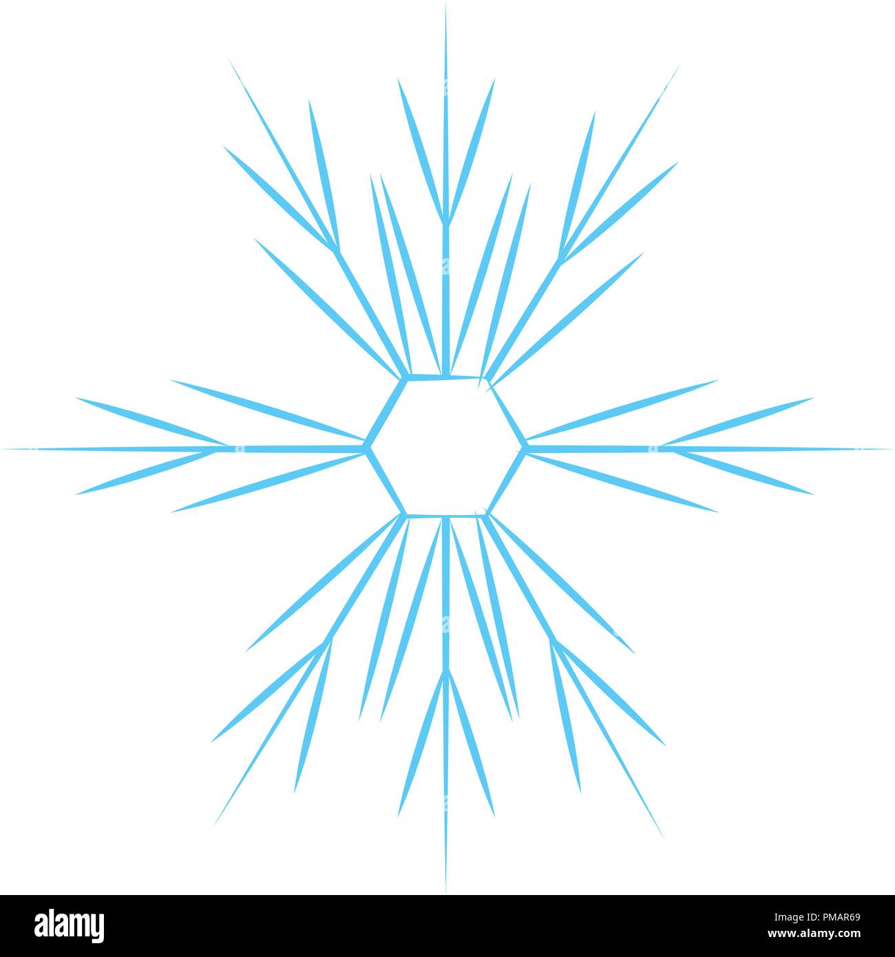 cute blue snowflake Stock Vector Image & Art - Alamy