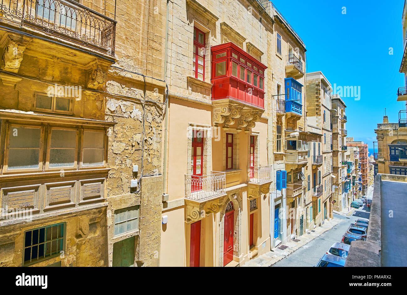 Valletta malta street ursula hi-res stock photography and images - Alamy