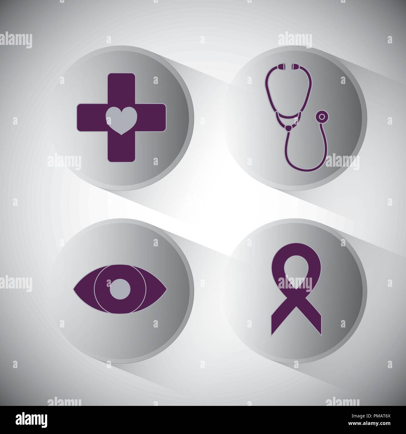 First aid icon set over gray background, vector illustration Stock ...
