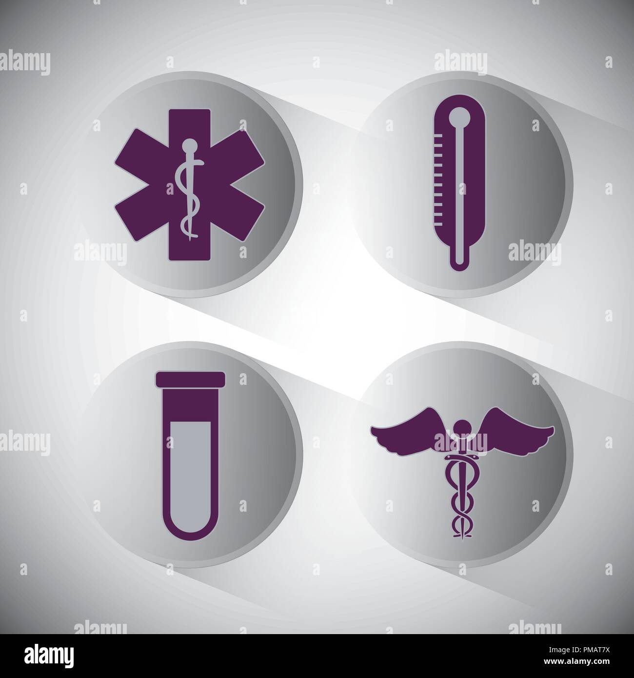 First aid icon set over gray background, vector illustration Stock ...