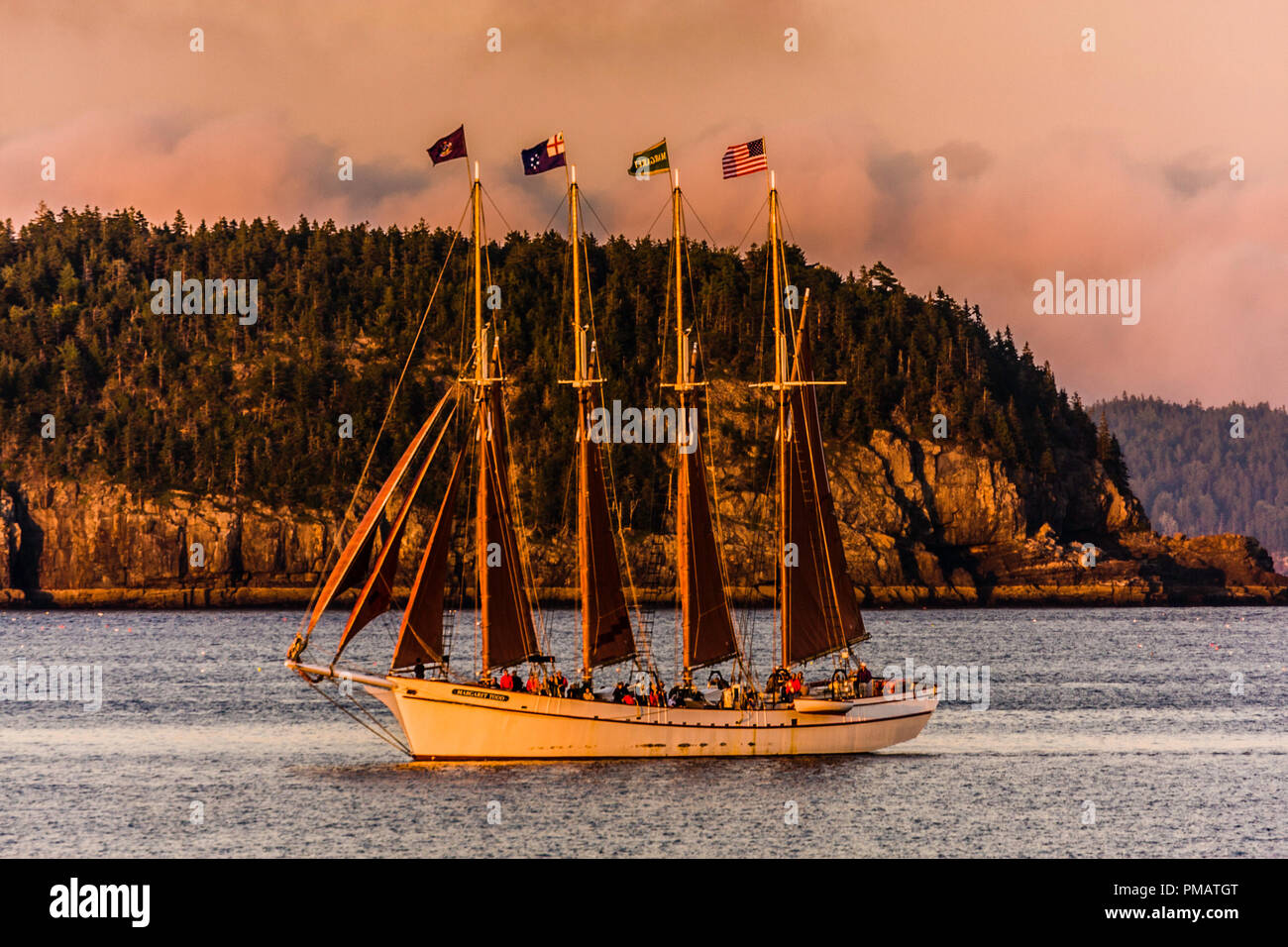 Tall Ship Bar Harbor, Maine, USA Stock Photo - Alamy