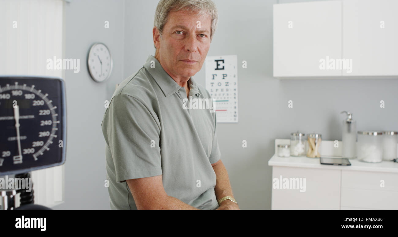 Senior patient looking at the camera Stock Photo - Alamy