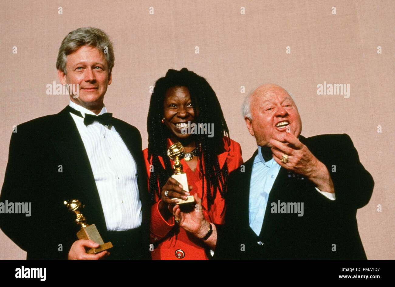 Whoopi Goldberg and Mickey Rooney at the 48th Annual Golden Globe ...