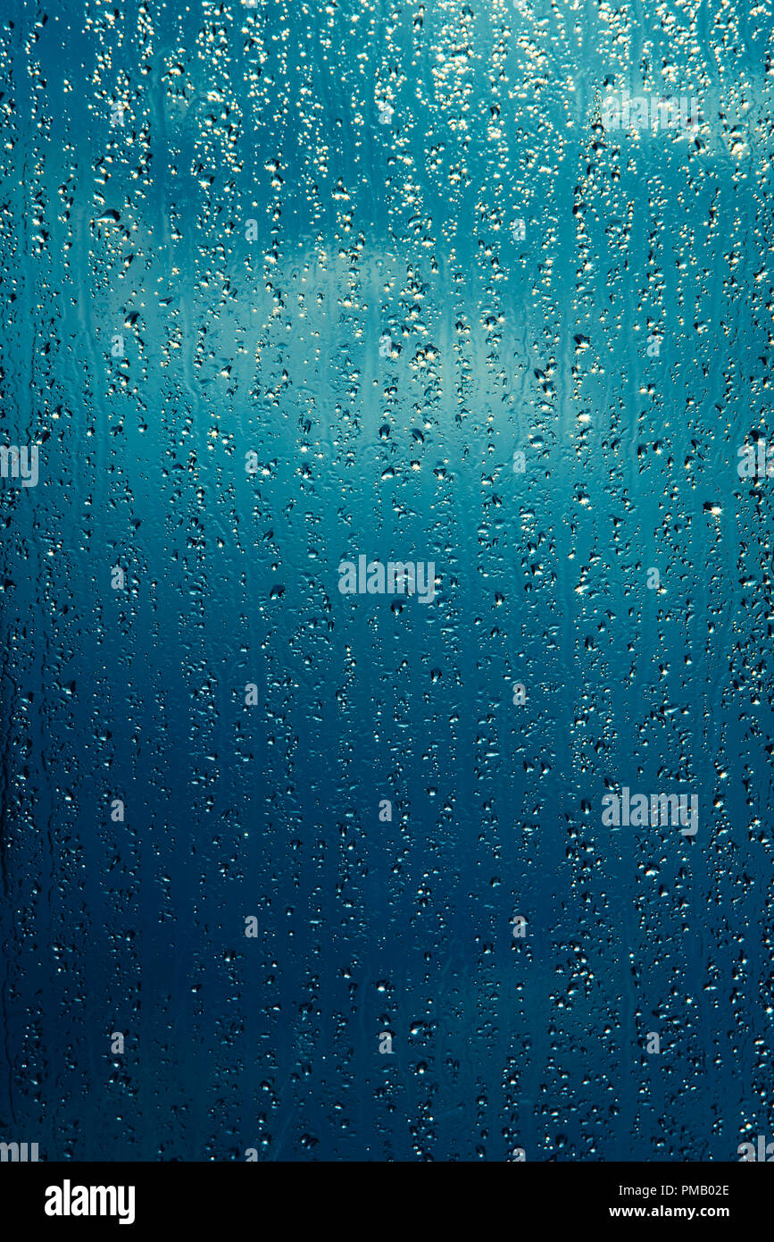 Water drops on window glass Stock Photo - Alamy