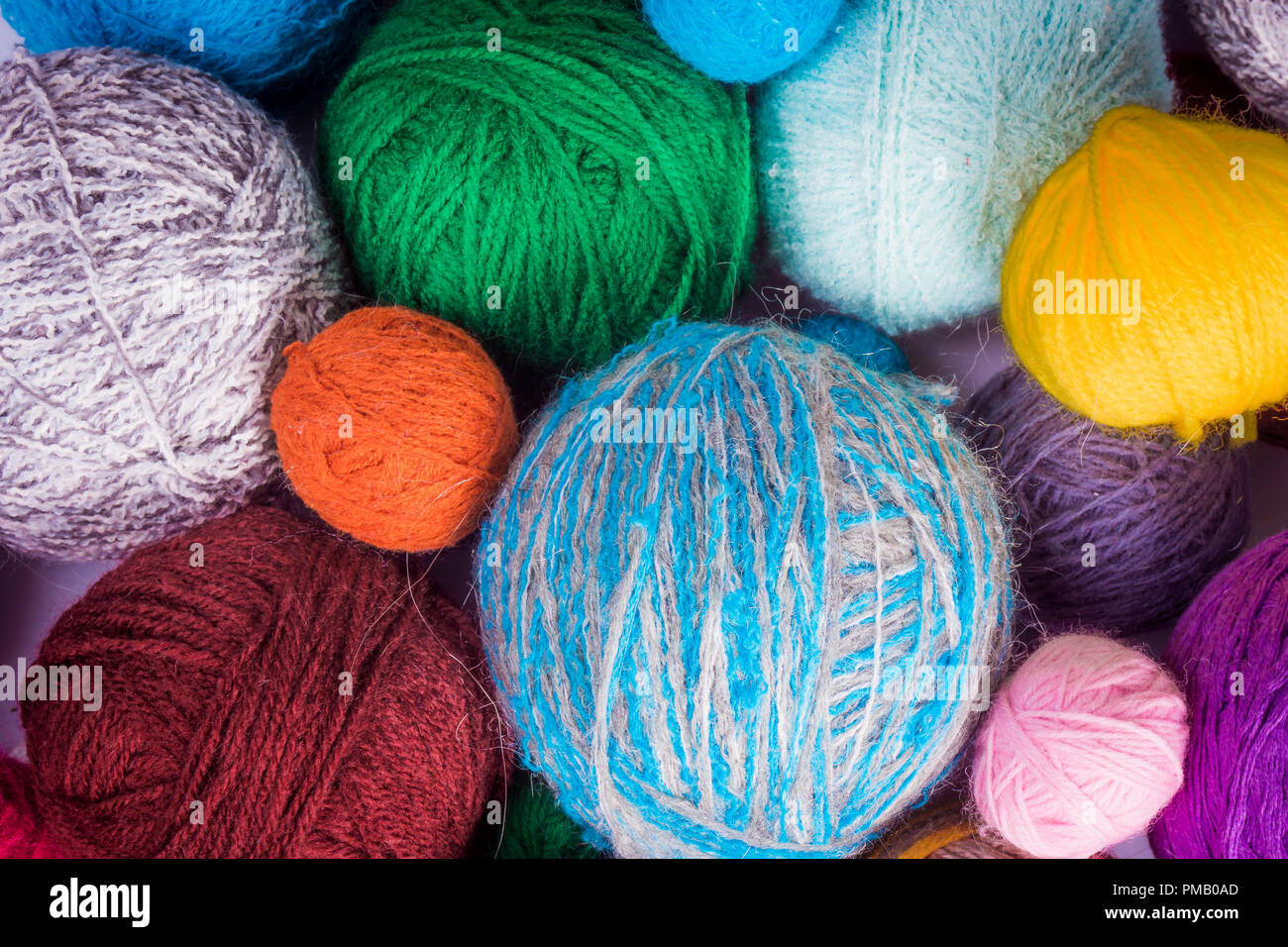 Crochet thread set balls hi-res stock photography and images - Alamy