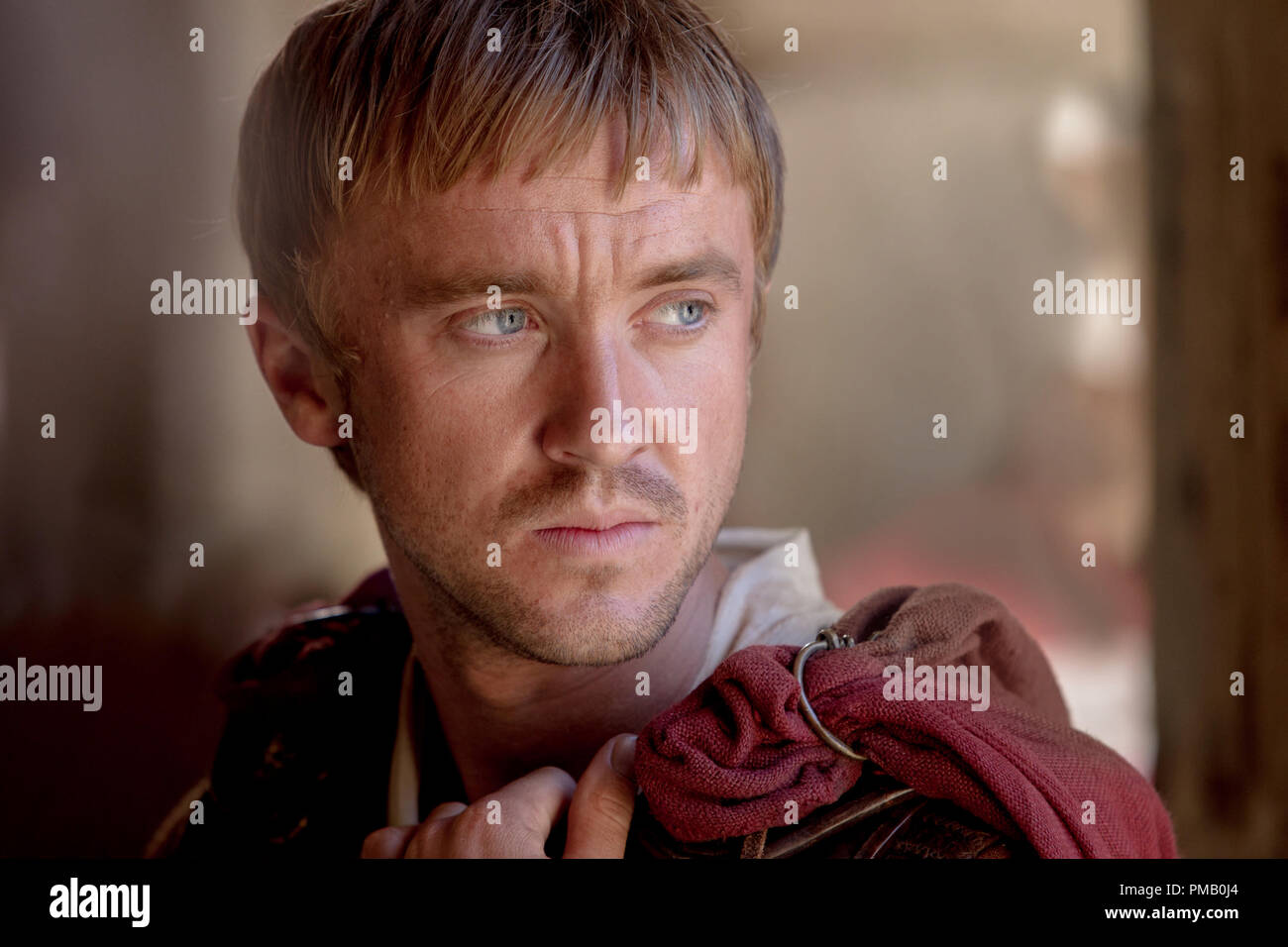 Lucius (Tom Felton) at the Roman Barracks in Columbia Pictures' RISEN ...