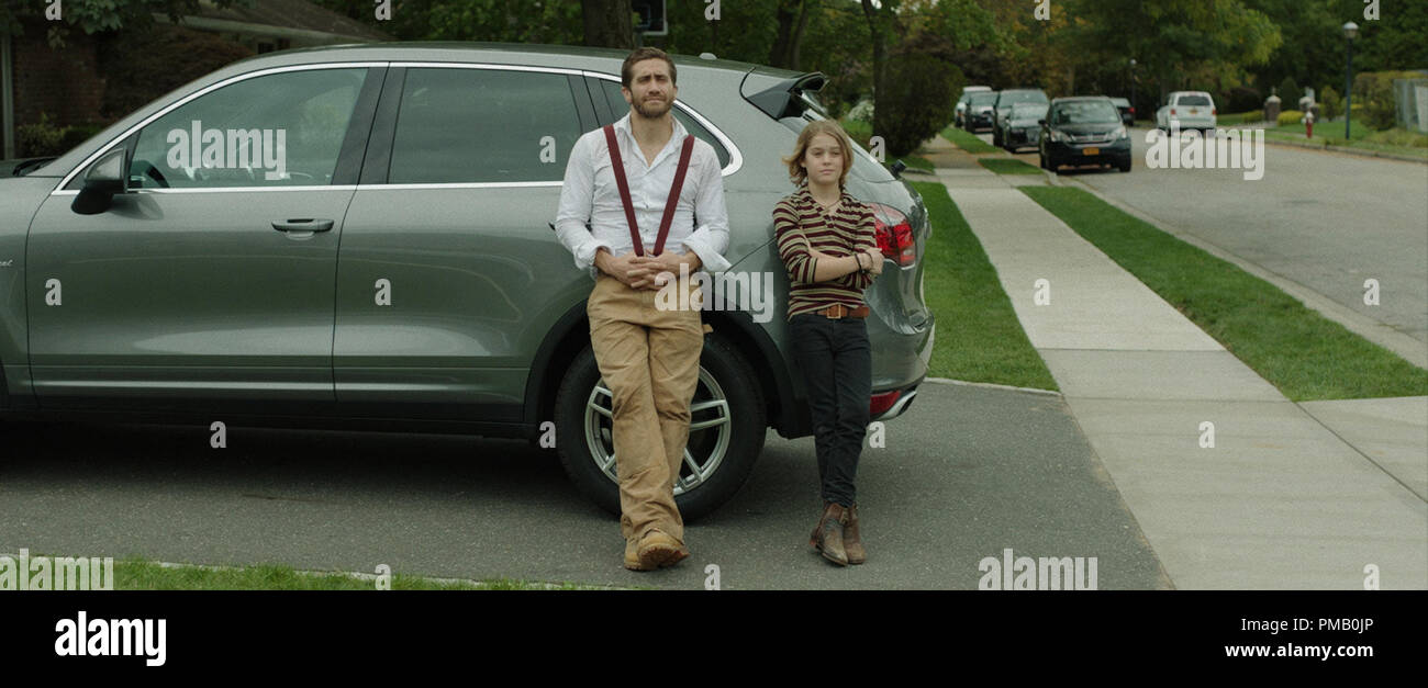 Jake Gyllenhaal as "Davis" and Judah Lewis as "Chris" in DEMOLITION ...