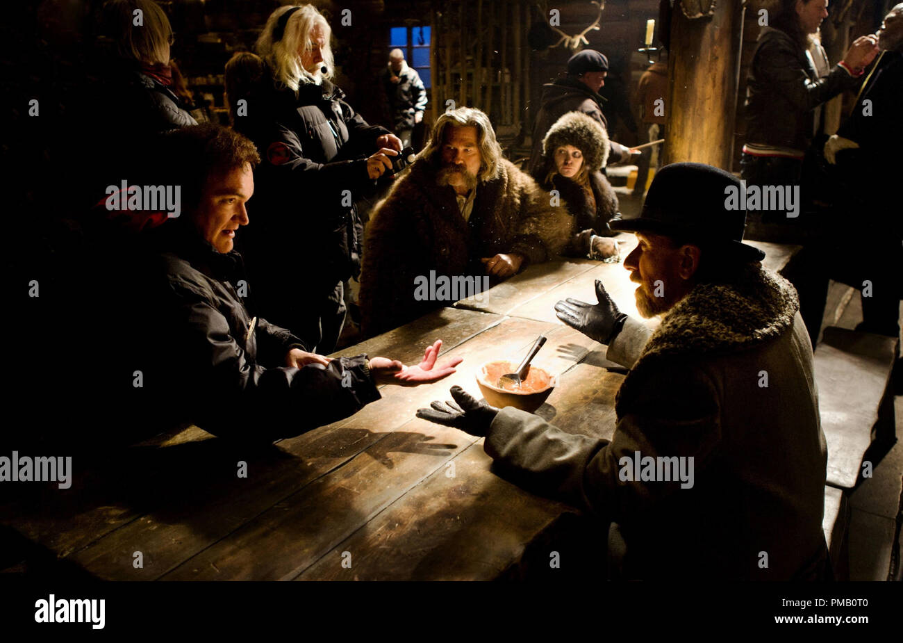 Kurt russell hateful eight on set hi-res stock photography and images ...