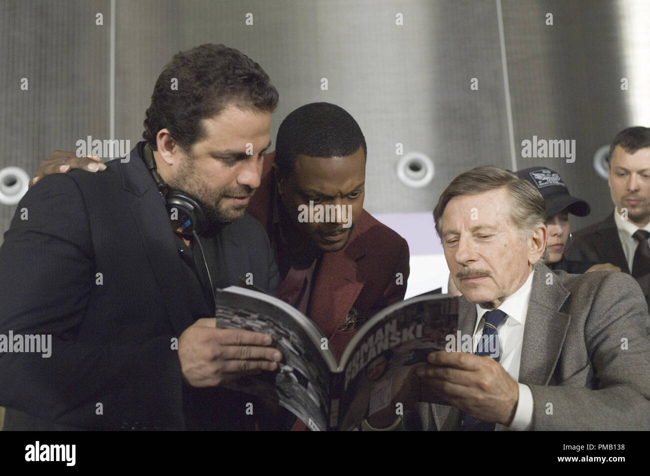 Director Brett Ratner and Chris Tucker share a light-hearted moment ...
