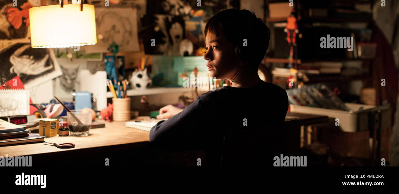 A Monster Calls (2016) Focus Features Lewis MacDougall Stock Photo - Alamy