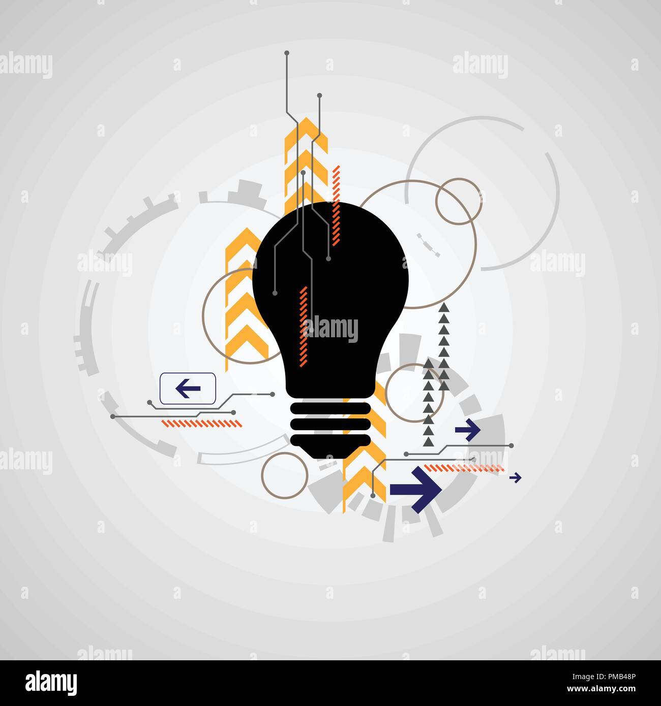 Vector technology lamp design Stock Vector Image & Art - Alamy