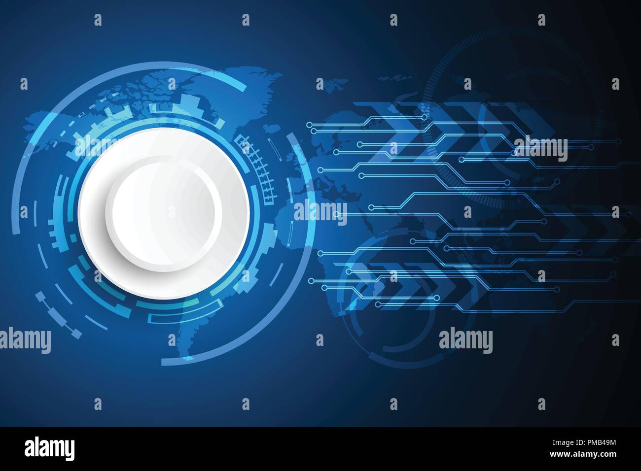 Vector background in the concept of technology Stock Vector Image & Art ...