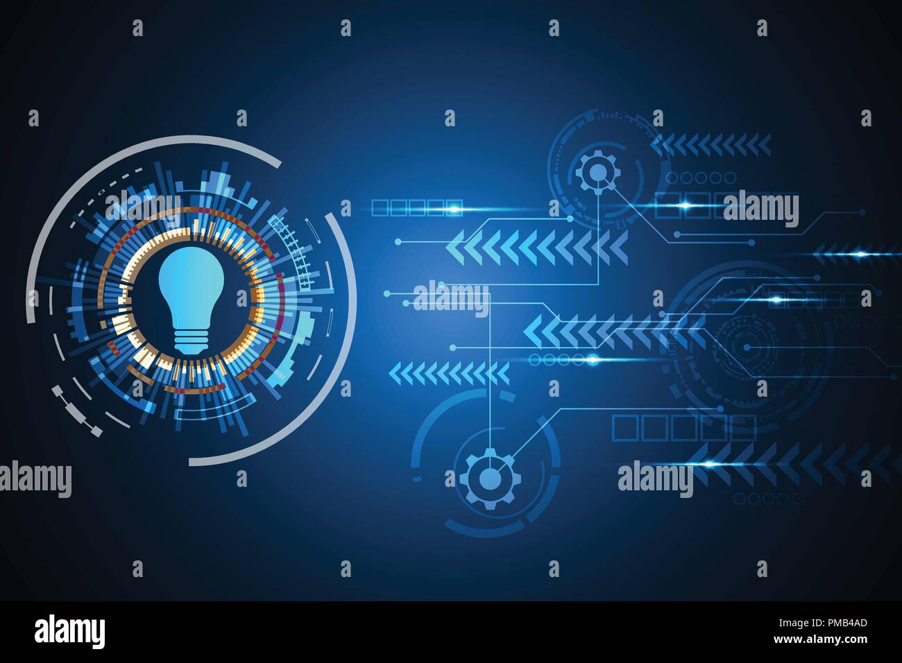 Vector background in the concept of technology Stock Vector Image & Art ...