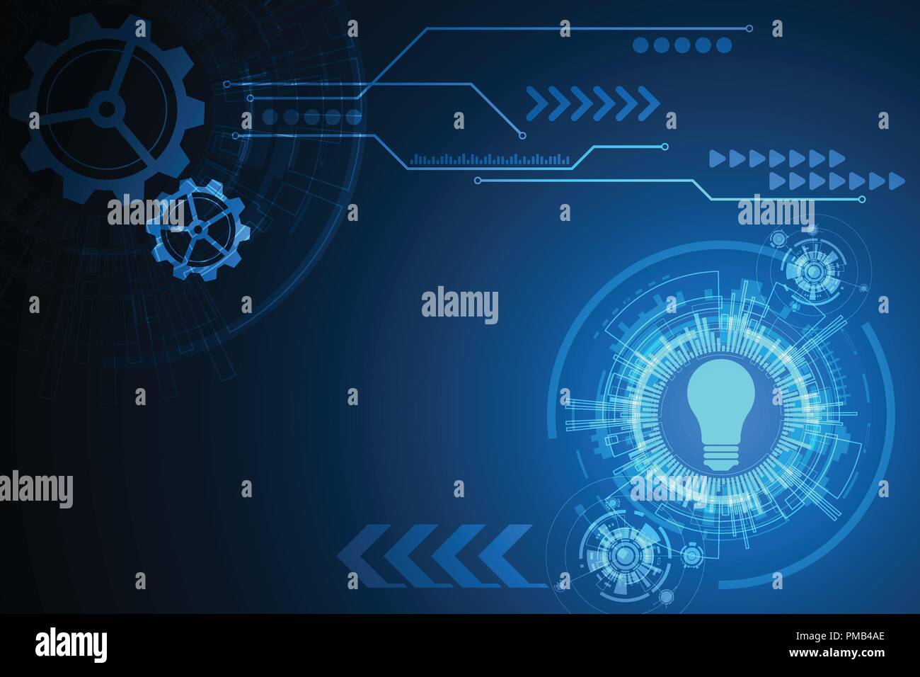Vector background in the concept of technology Stock Vector Image & Art ...