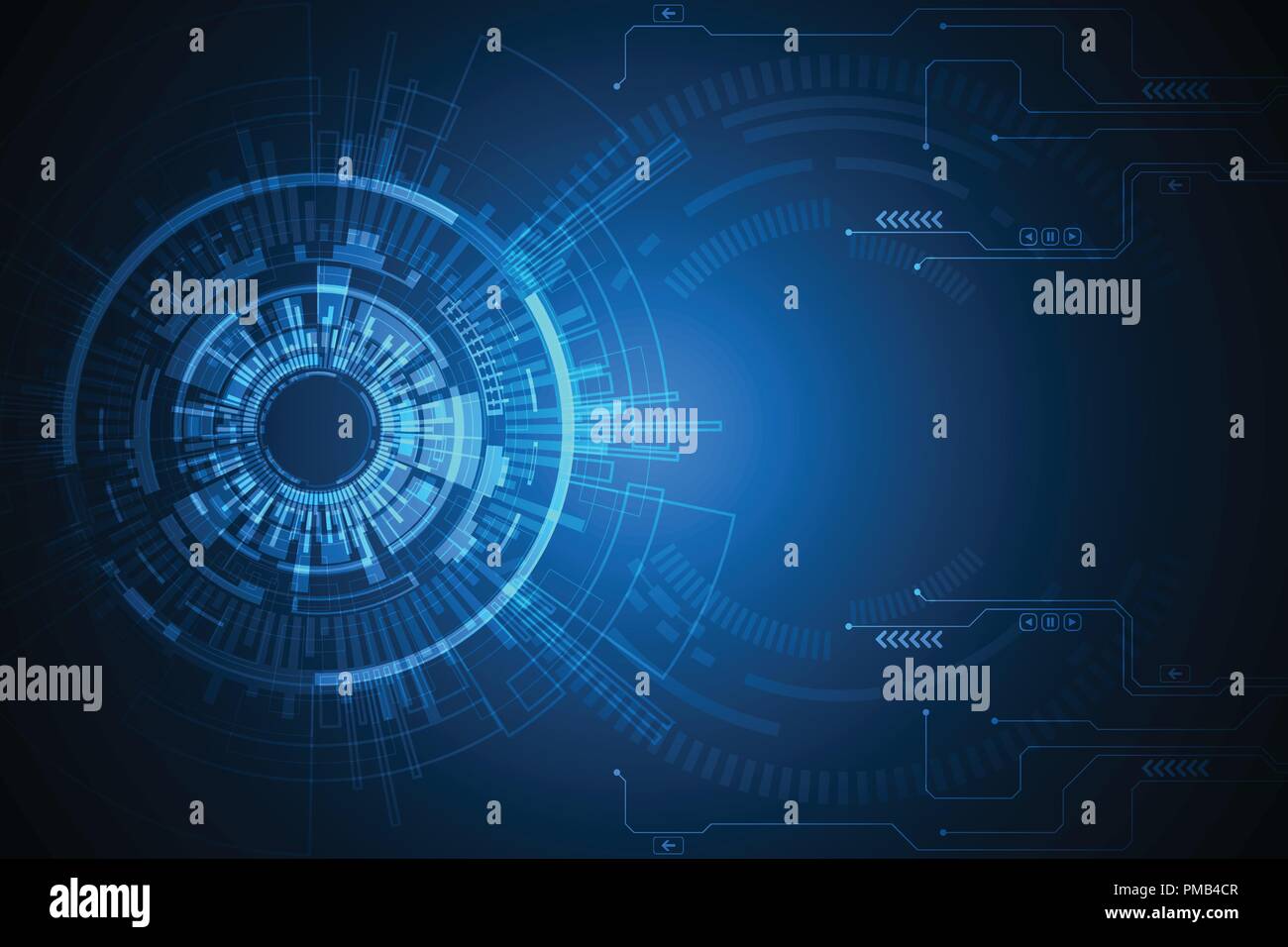 Vector background in the concept of technology Stock Vector Image & Art ...