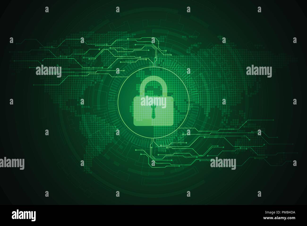 Vector background technology in the concept of security Stock Vector ...