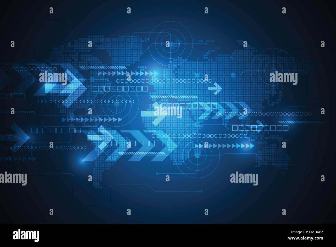 Vector abstract background technology innovation of the future Stock ...