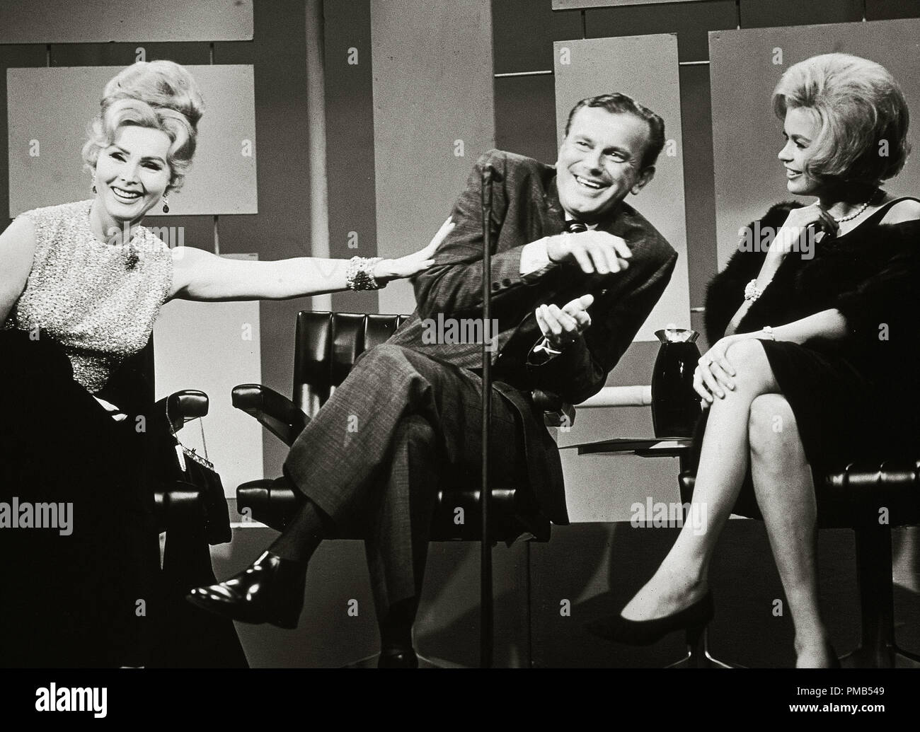 Zsa Zsa Gabor, Jack Paar, and Jayne Mansfield on, "The Jack Paar Show" circa 1962 File Reference ...