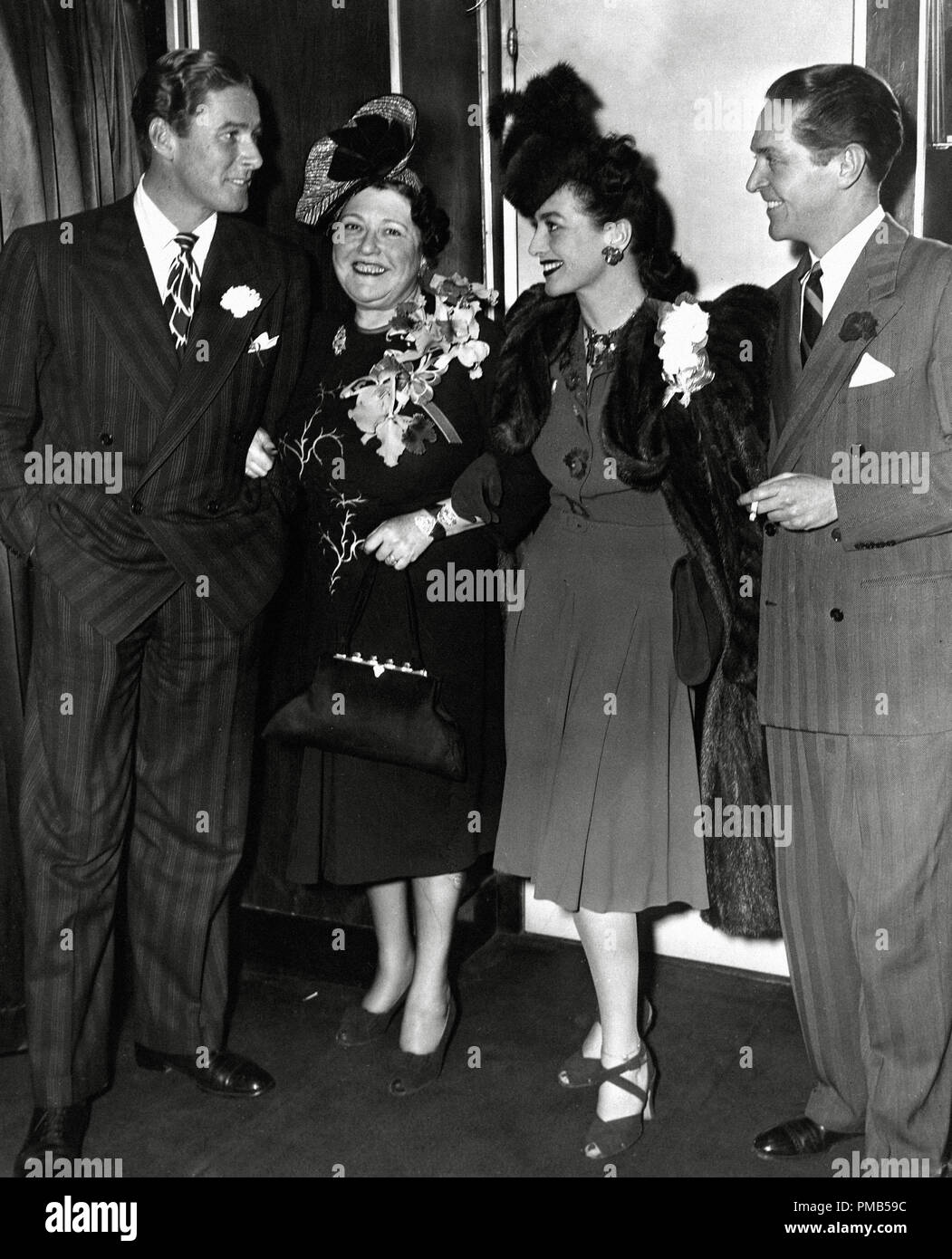 Errol Flynn, Louella Parsons, Joan Crawford and Nat Kirkland at ...