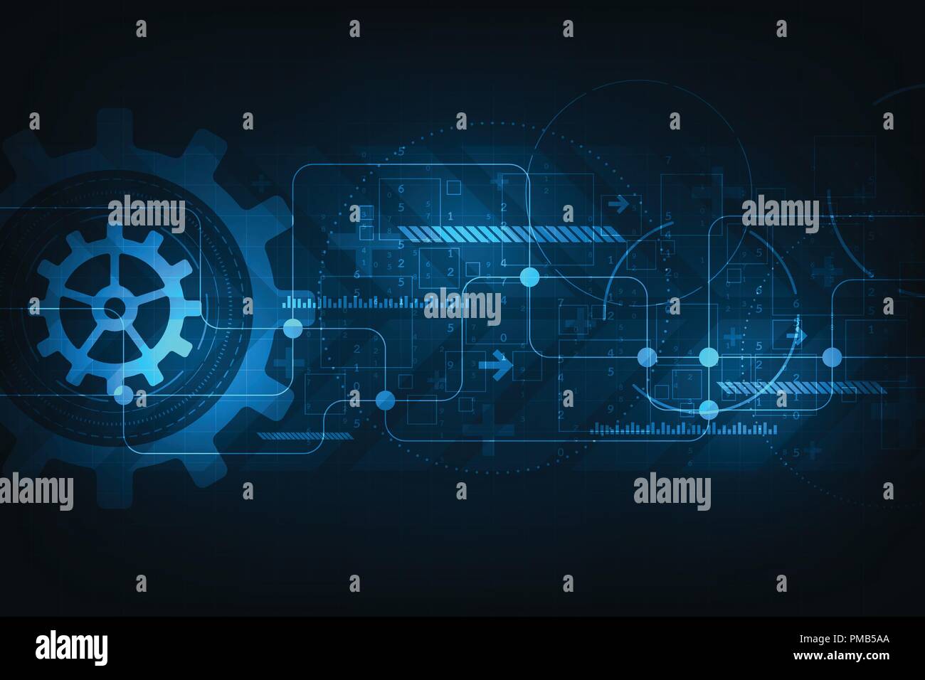 Technology and information about mechanical Stock Vector Image & Art ...