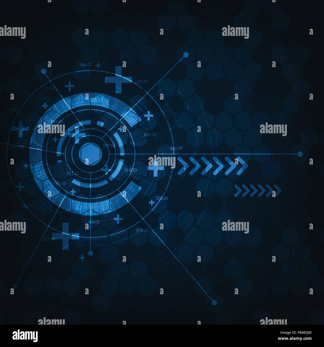 Vector background in the concept of technology Stock Vector Image & Art ...