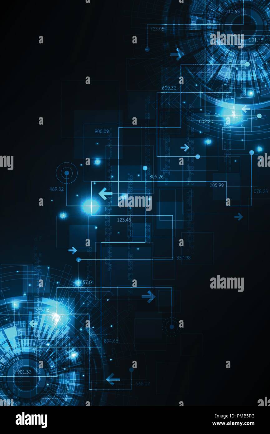 Vector background technology in the concept of digital Stock Vector ...