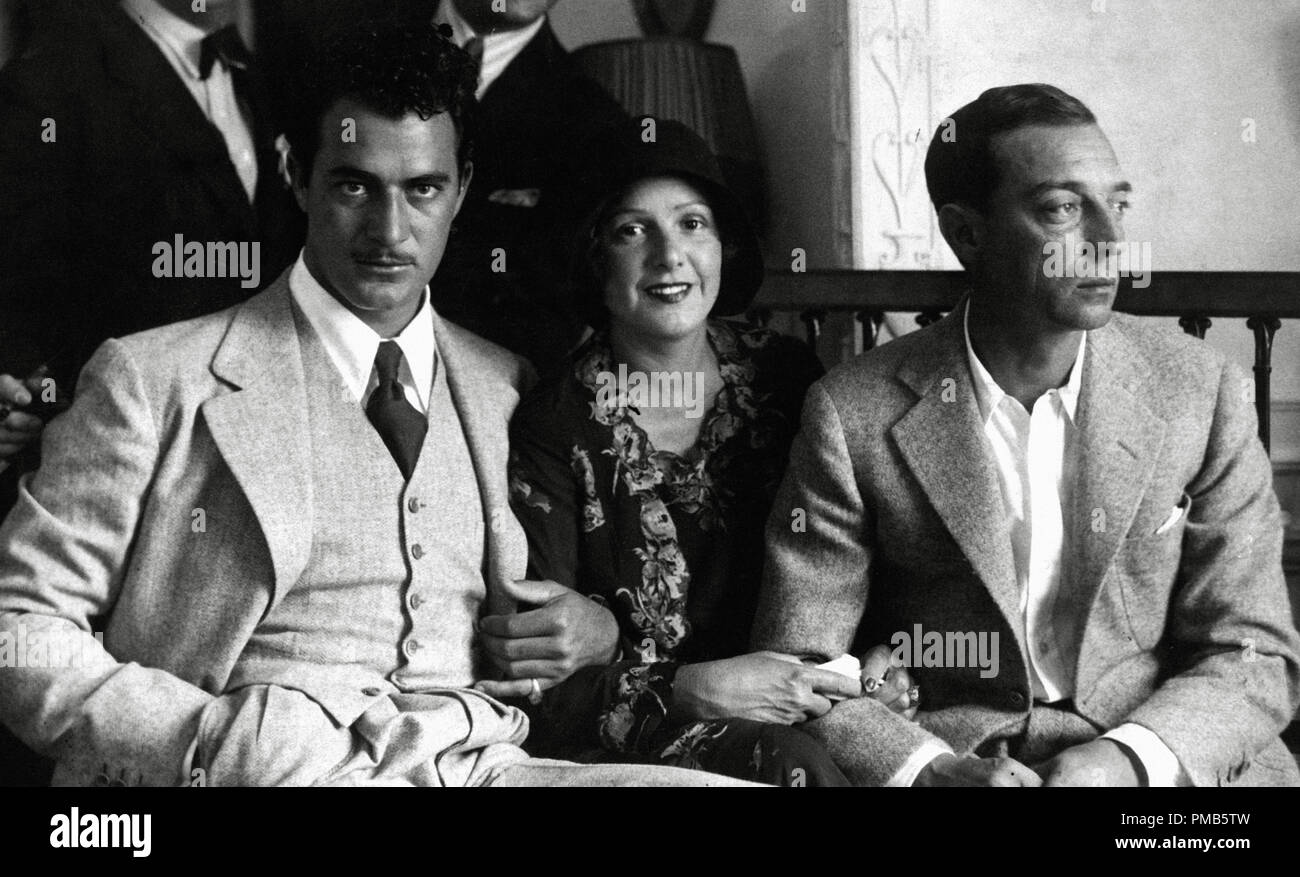 Gilbert Roland, Norma Talmadge and Buster Keaton, 1930 File Reference ...