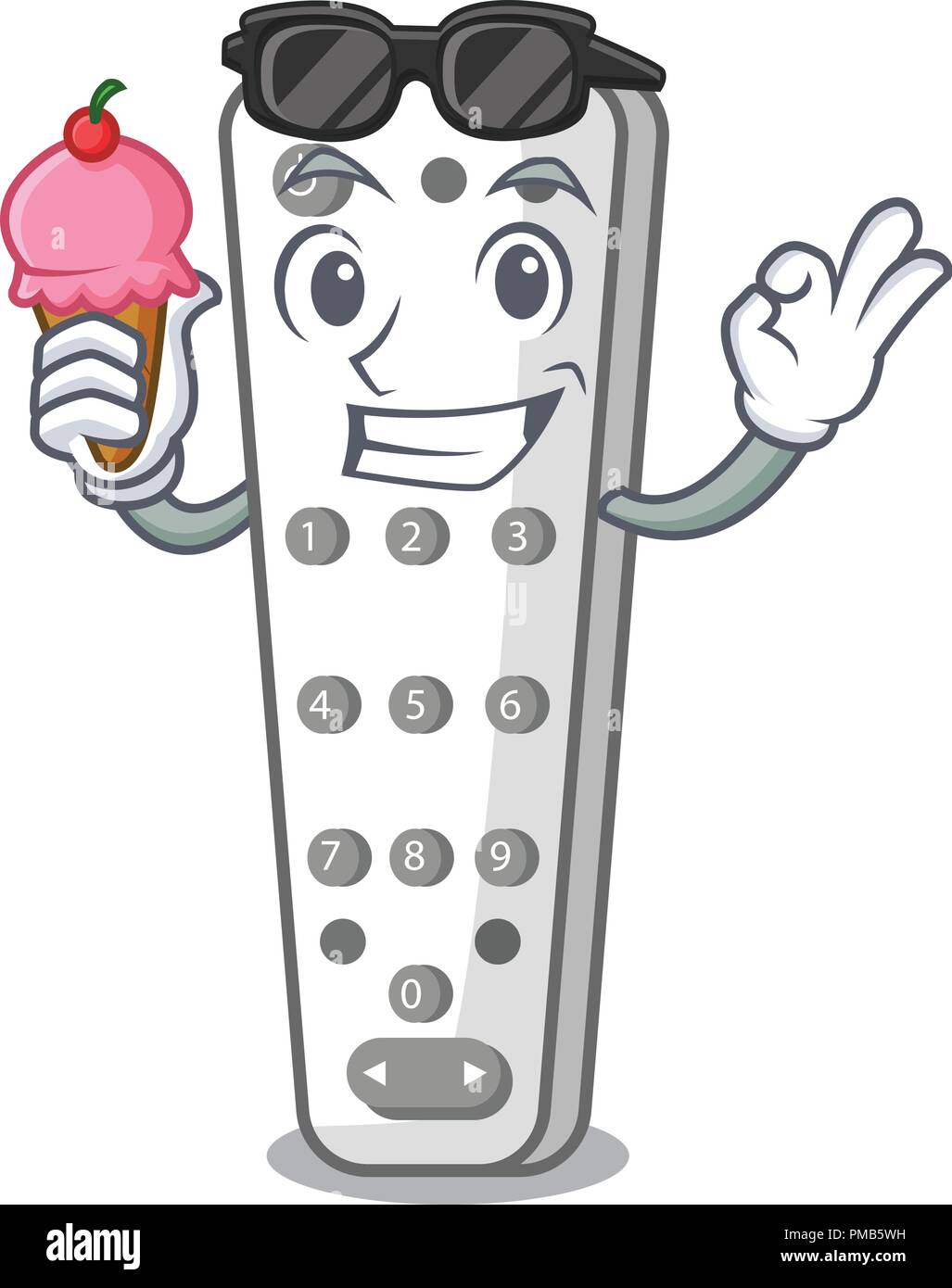 With ice cream cartoon infrared remote control for TV satellite ...