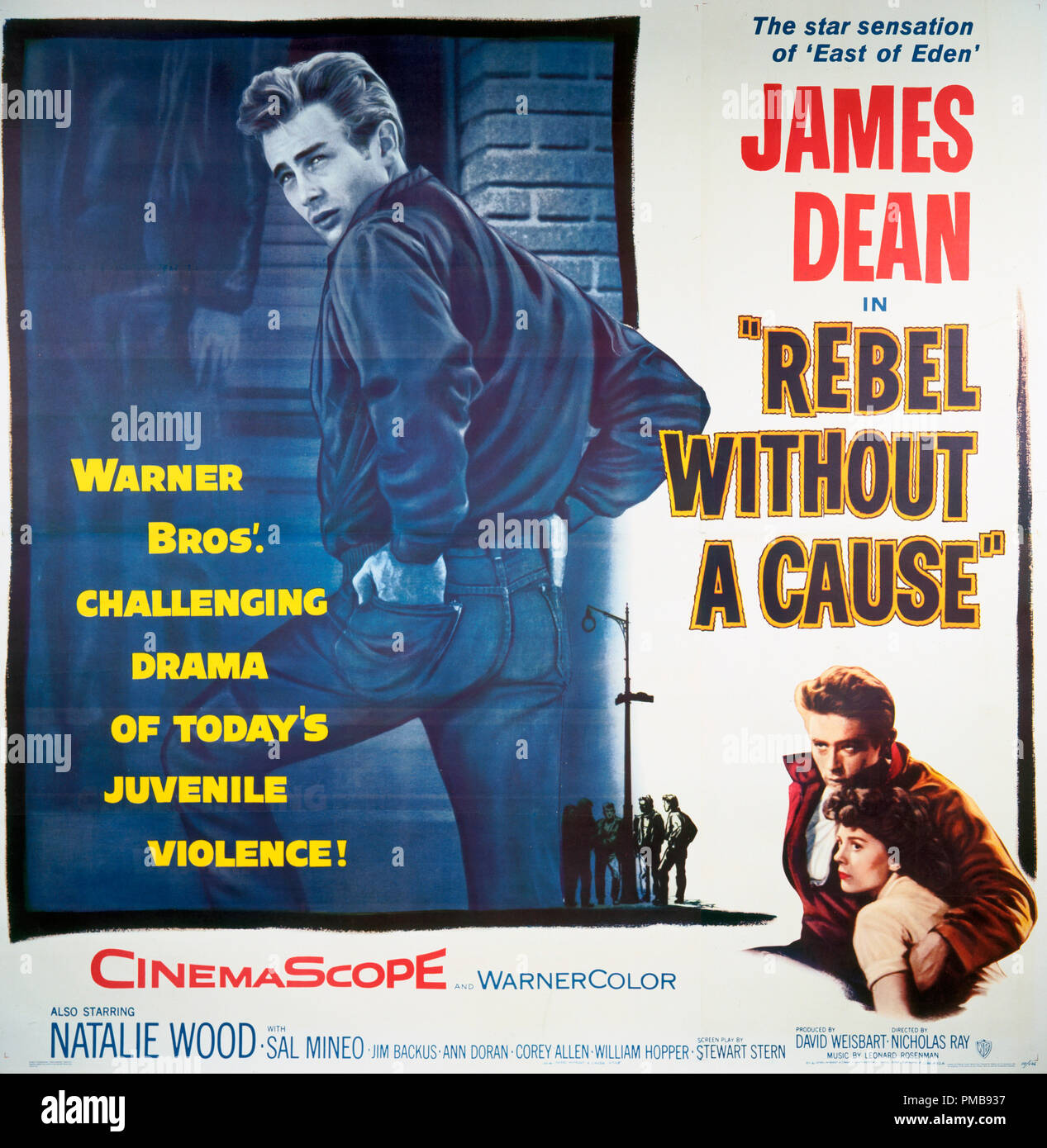 James Dean, "Rebel Without a Cause", 1955 Warner Brothers File ...