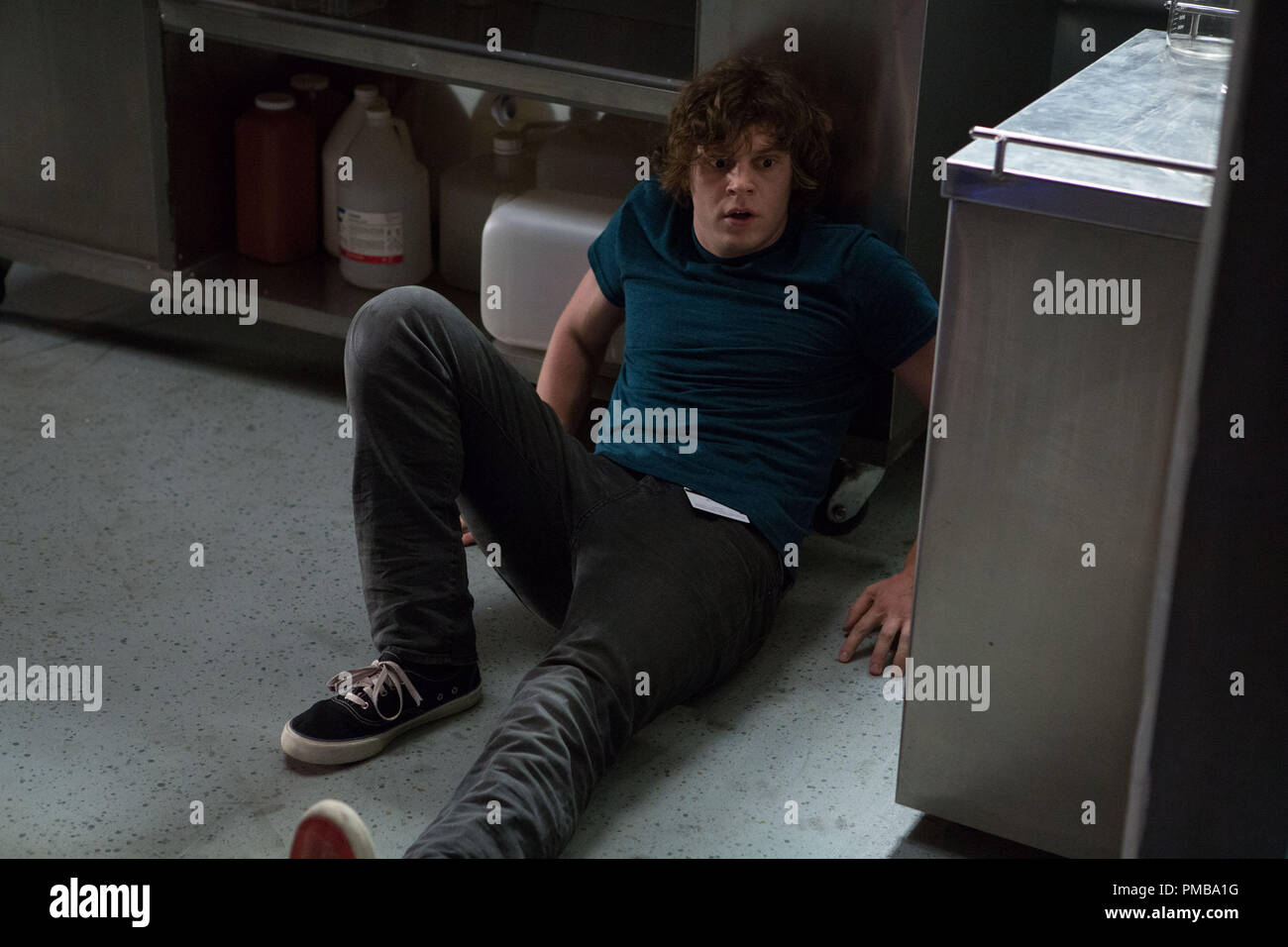 Evan Peters stars in Relativity Media's "The Lazarus Effect Stock Photo ...