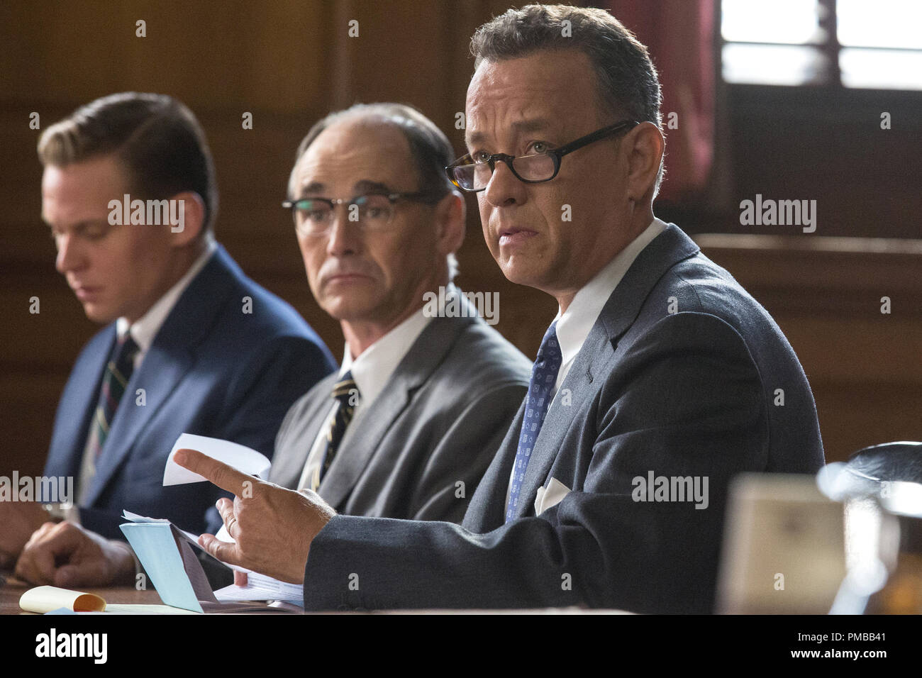 Tom Hanks as James Donovan, Mark Rylance as Rudolf Abel and Billy ...