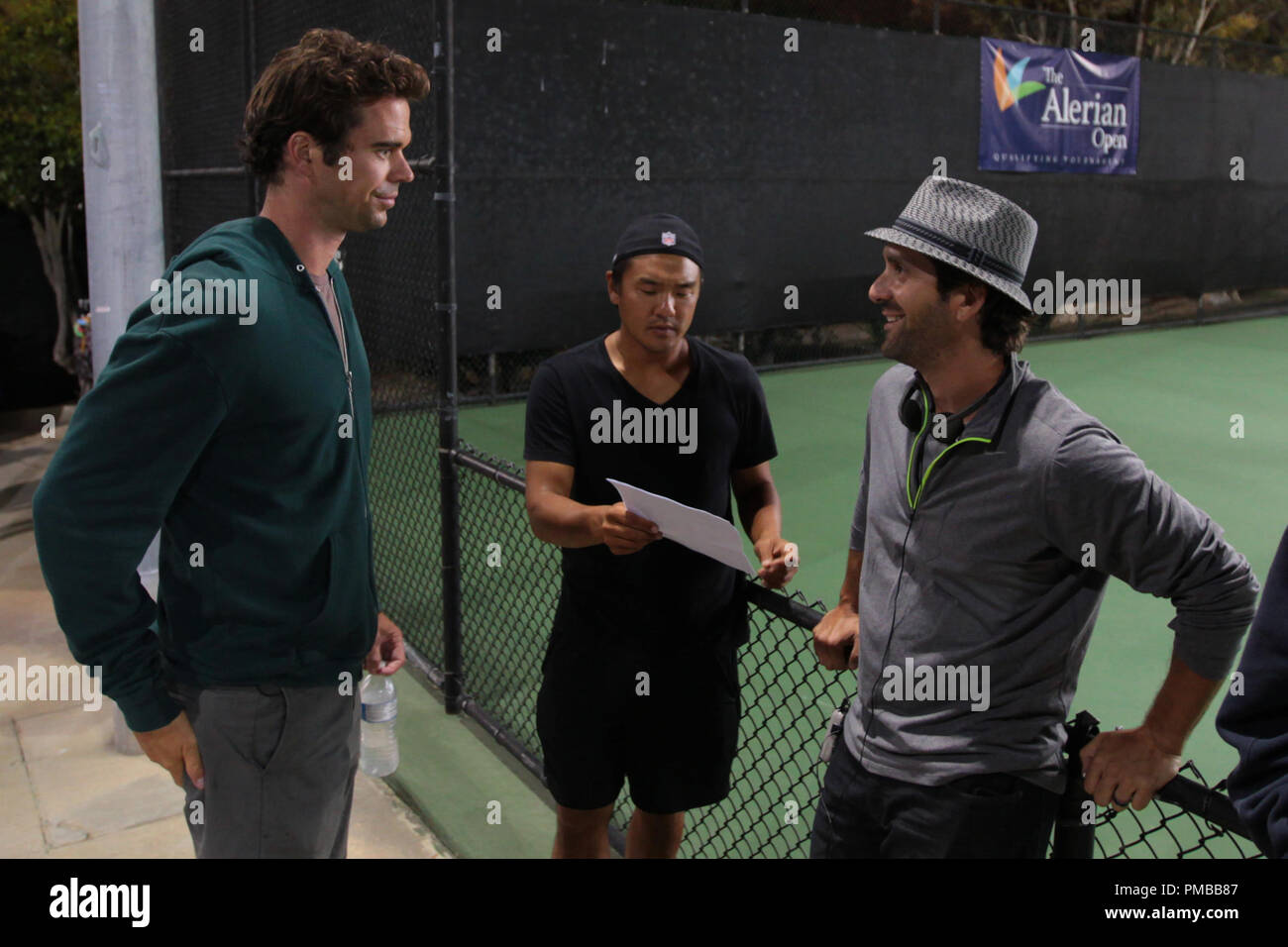 (l to r) Actor David Walton, writer/co-producer Gene Hong and Director ...