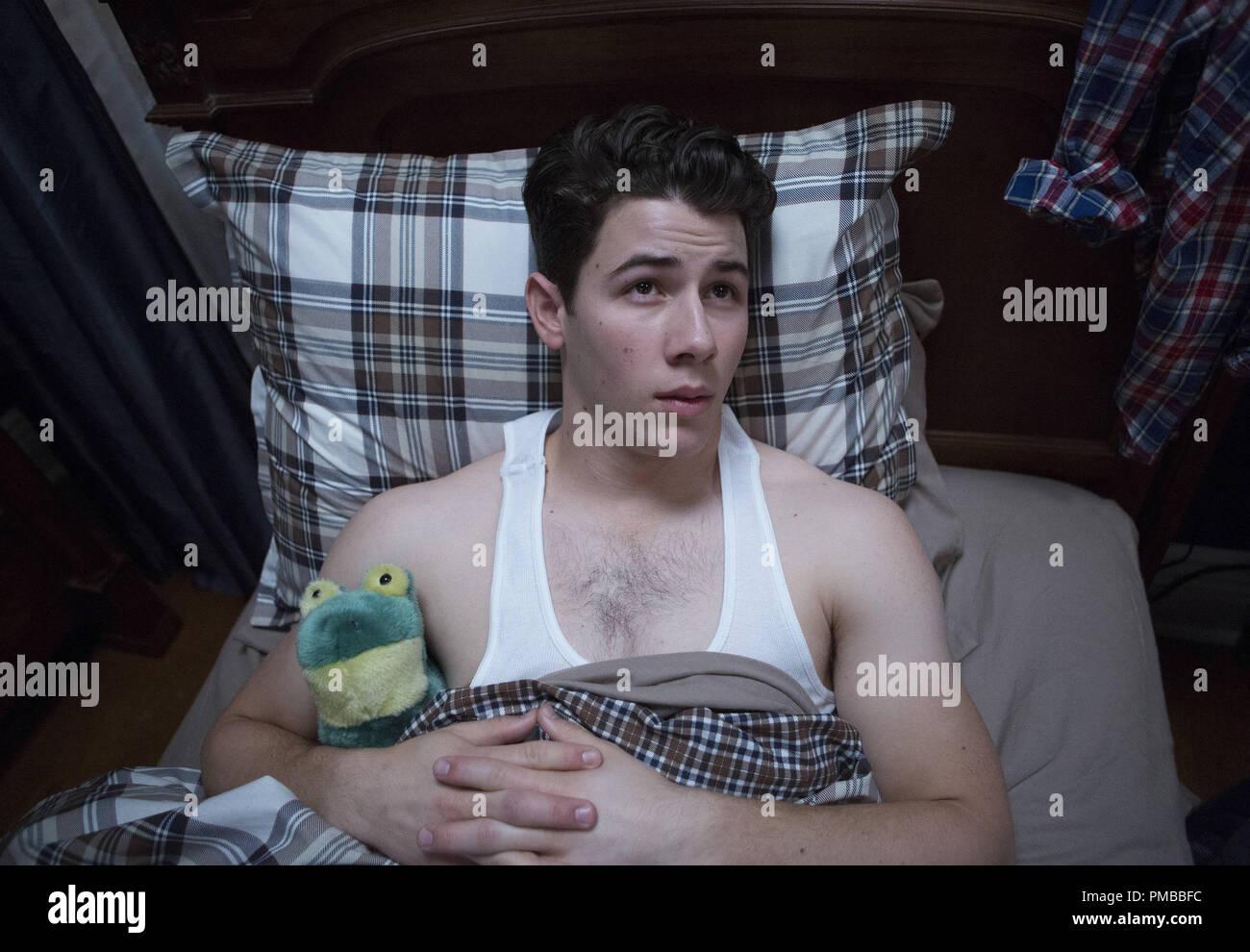 Guest Star Nick Jonas as Boone on SCREAM QUEENS Season 1 Stock Photo ...