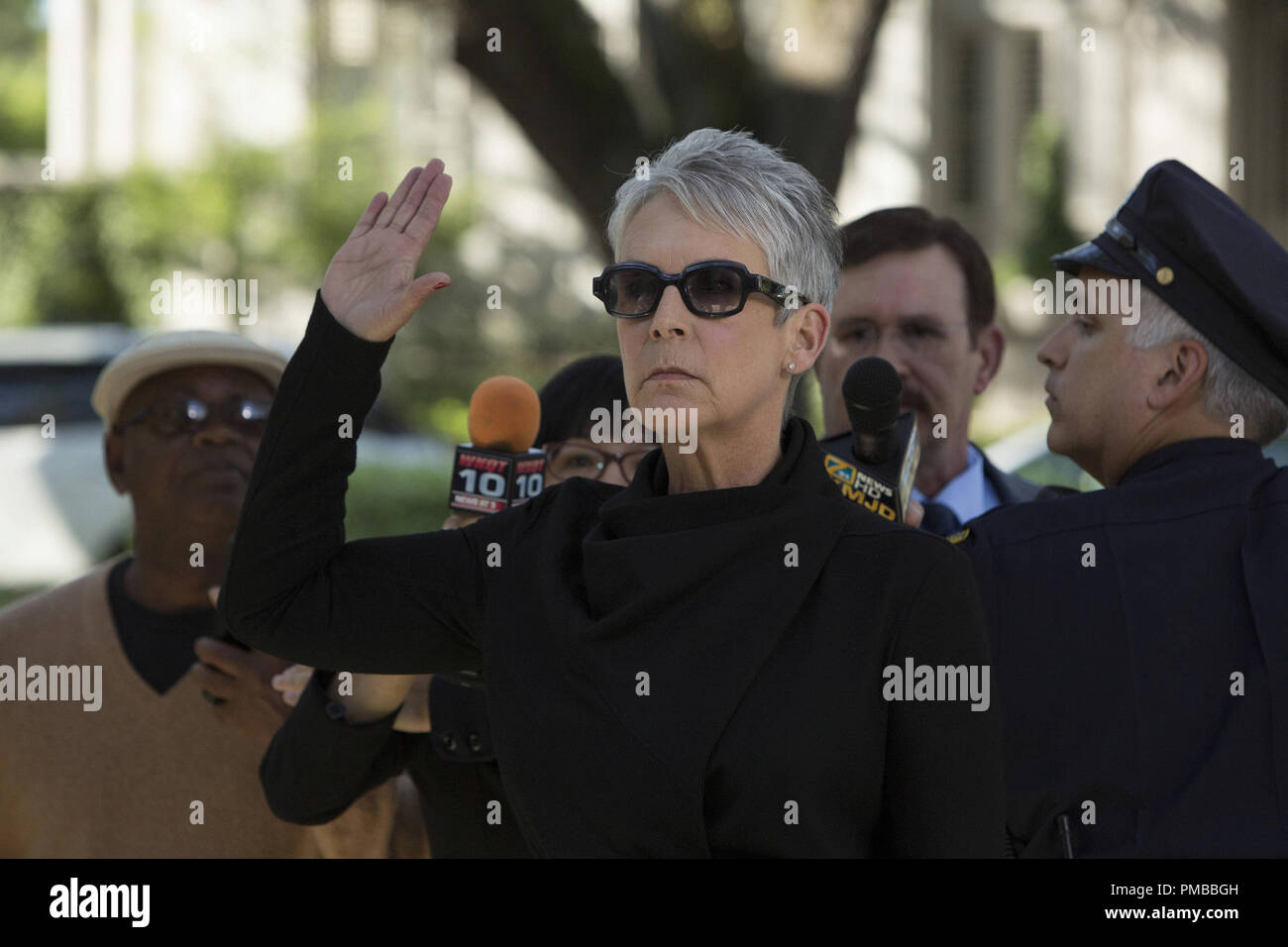 Jamie Lee Curtis as Dean Cathy Munsch in "Pilot," the first part of the ...