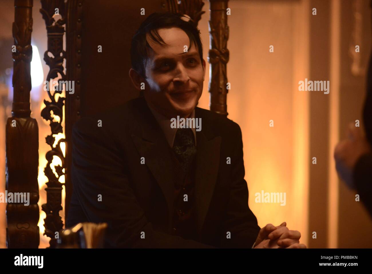 Penguin (Robin Lord Taylor) in the Season Two premiere of GOTHAM Stock ...
