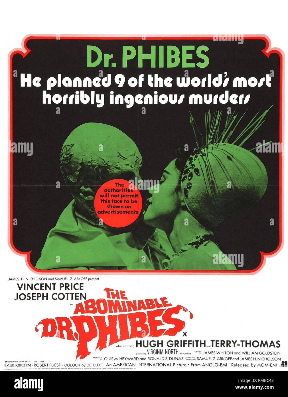 "The Abominable Dr. Phibes" 1971 American International Pictures Poster ...