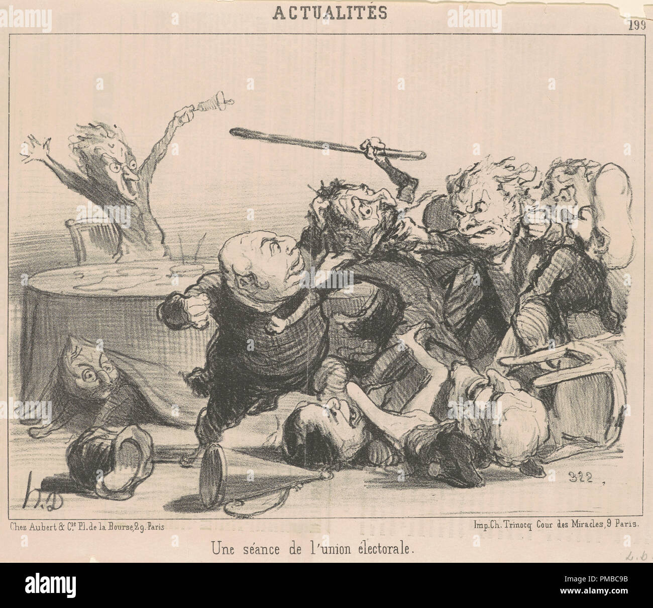 Une séance de l'union électorale. Dated: 19th century. Medium ...