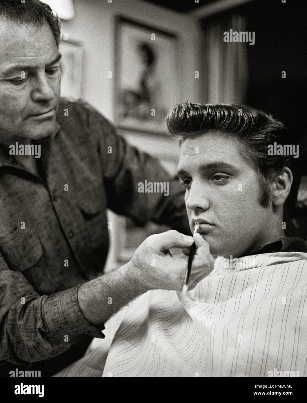 Elvis Presley backstage at "The Ed Sullivan Show," September 9, 1956 ...