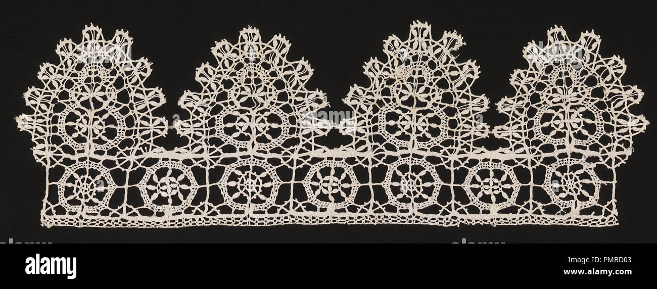 Border. Date/Period: Early 17th century. Border. Medium: linen ...