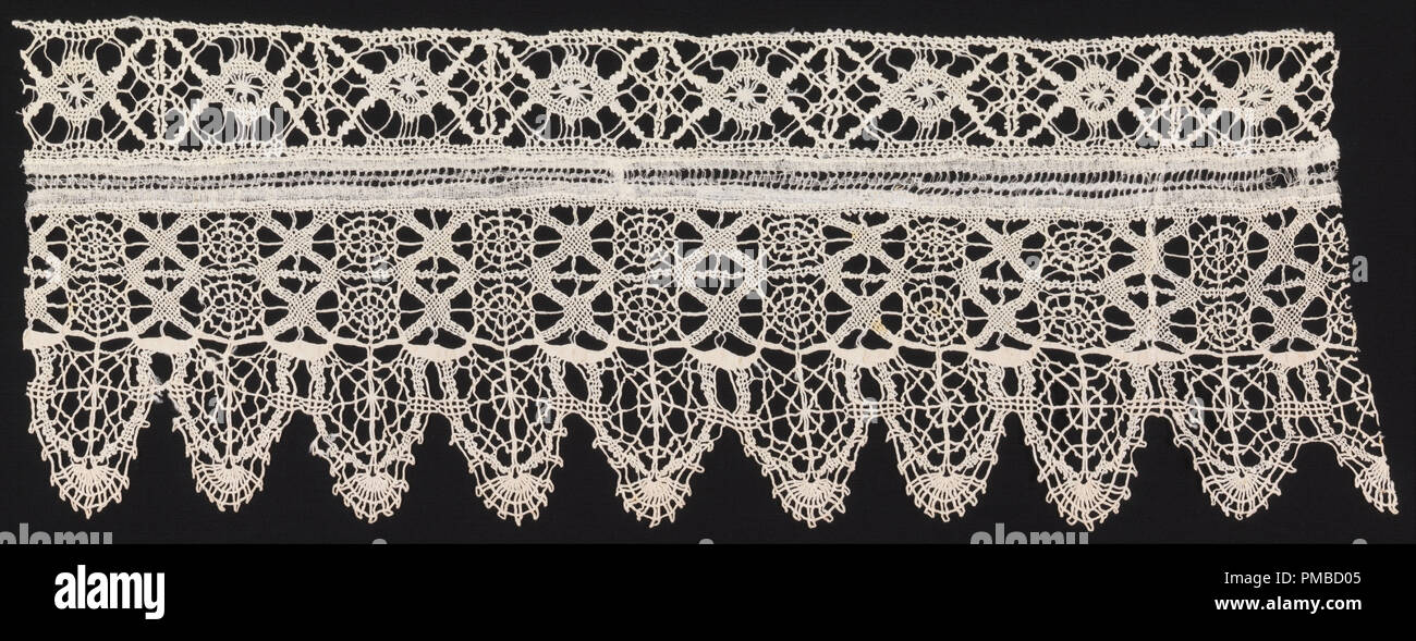 Border. Date/Period: Early 17th century. Border. Medium: linen ...