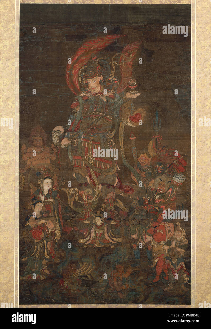 Bishamonten, the Guardian of the North, with his Retinue. Date/Period ...