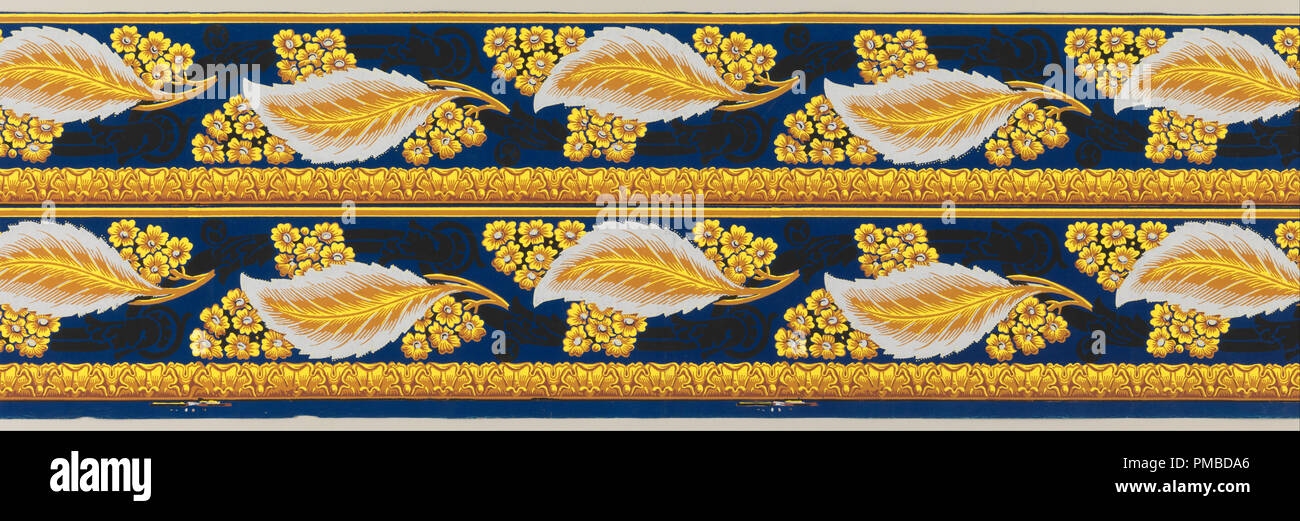 Border. Date/Period: 1815-40. Border. Block-printed on handmade paper ...